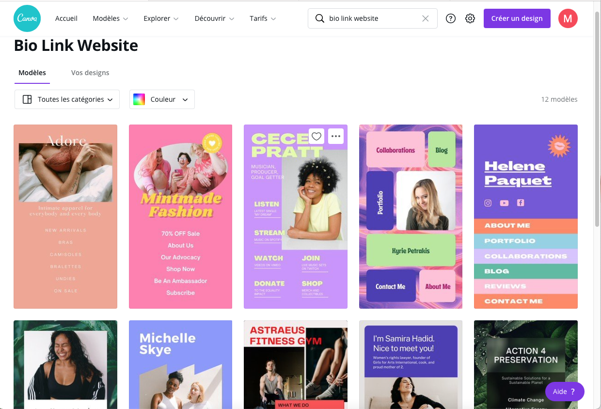 Comment créer un Linktree pour sa bio Instagram grâce à Canva ? - Les delices de cath