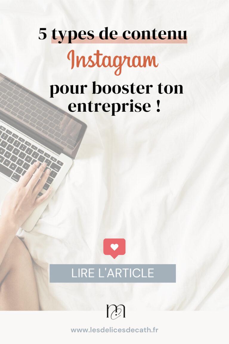 5 types de contenu Instagram pour faire décoller ton entreprise ! - Les ...